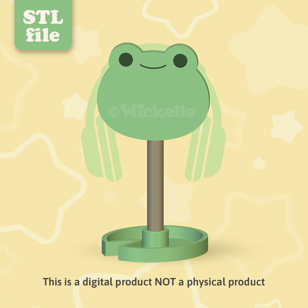 Frog Headphone Stand - Digital STL files for 3d printing – Wickelle